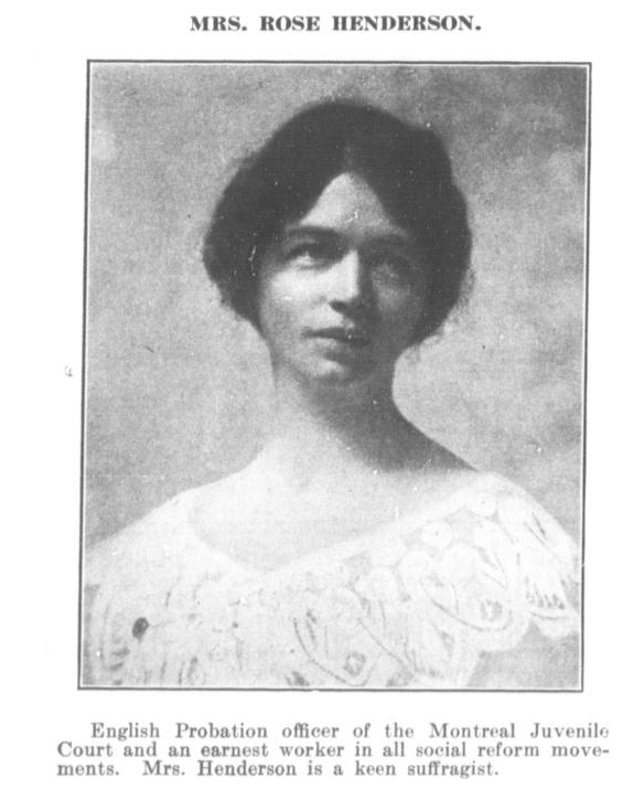 Rose Henderson, militante féministe et socialiste – Rapports de force